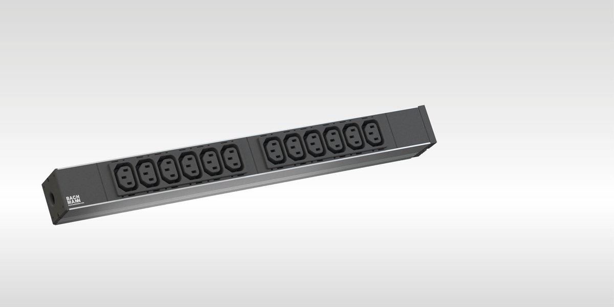 19" PDU Basic 1HE IEC 60320 Varianten (C13, C19) | BACHMANN