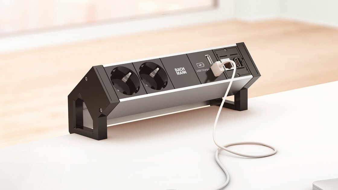 DESK 2 ALU BLACK | BACHMANN