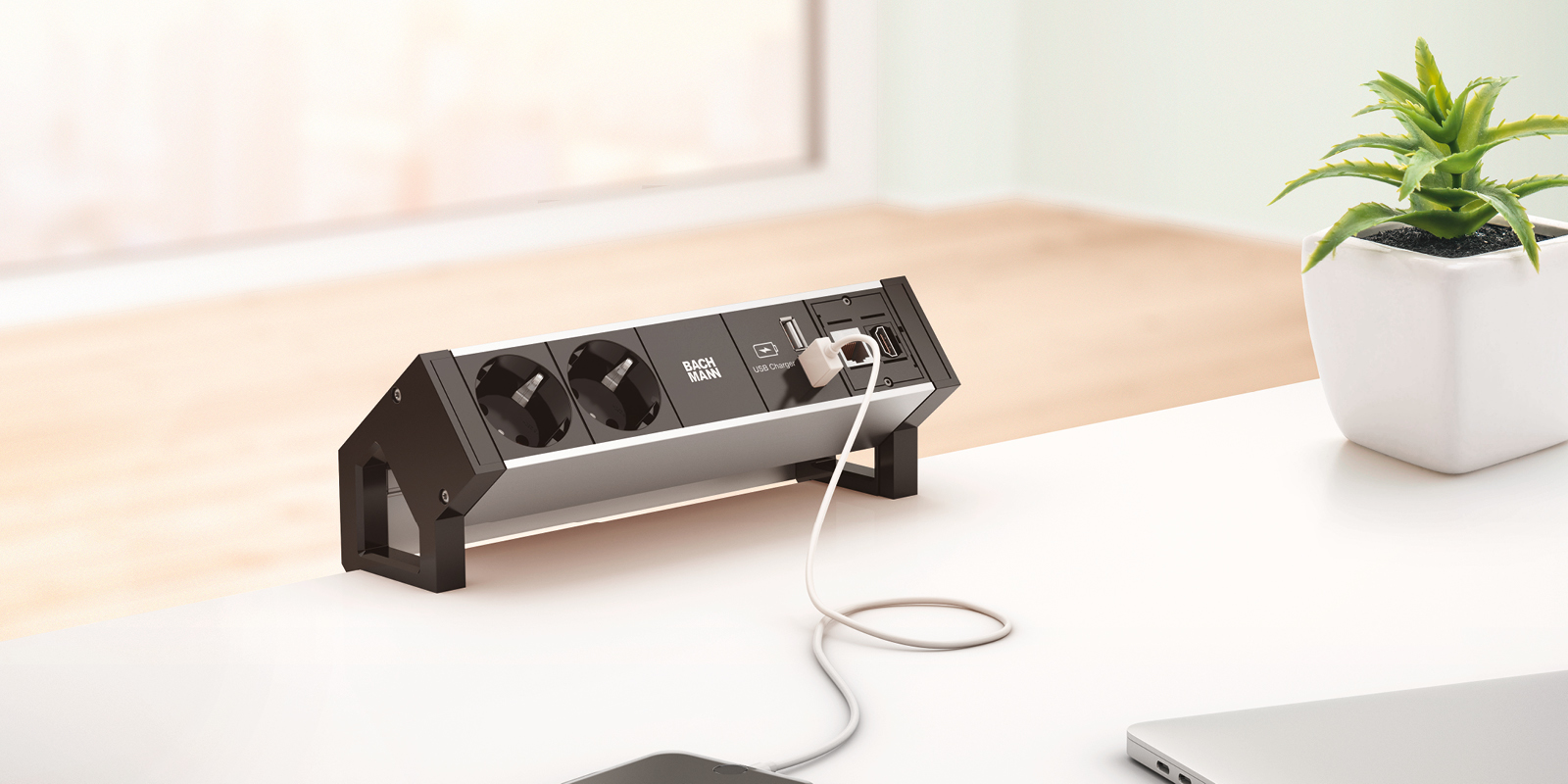 DESK 2 ALU BLACK | BACHMANN